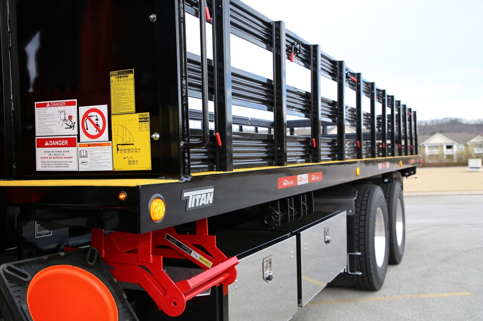 Titan Crane-Boom Stake Bed Unit